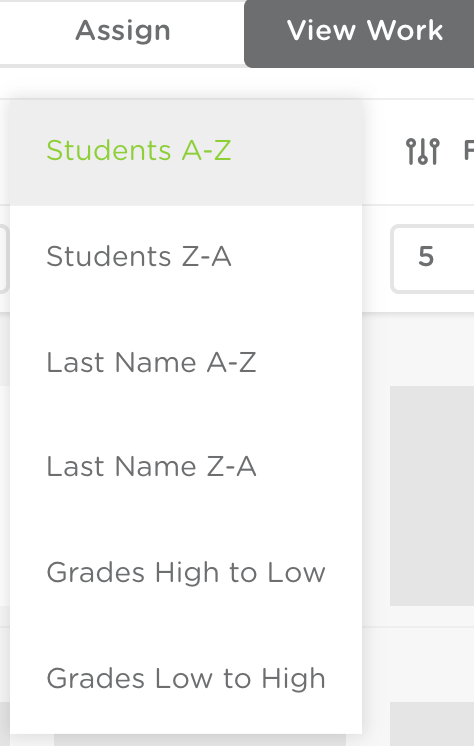 View Work Mode – Classkick Support
